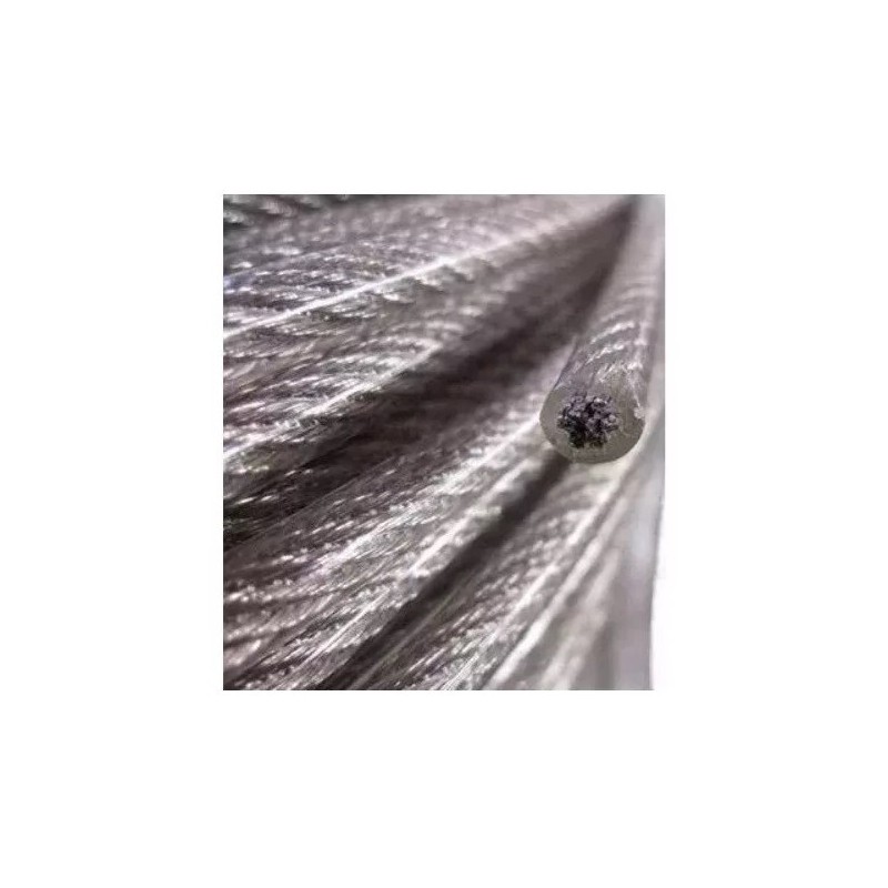 CABLE ACERO FORRADO EN PVC 6 a 7mm (1mt)