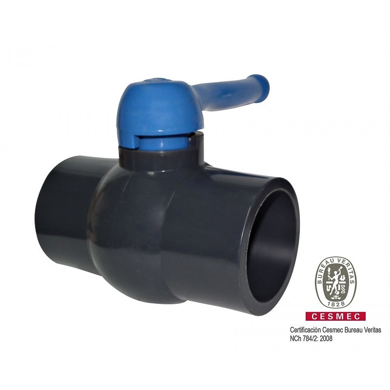 VALVULA BOLA PVC 110MM CEM COMPACTA